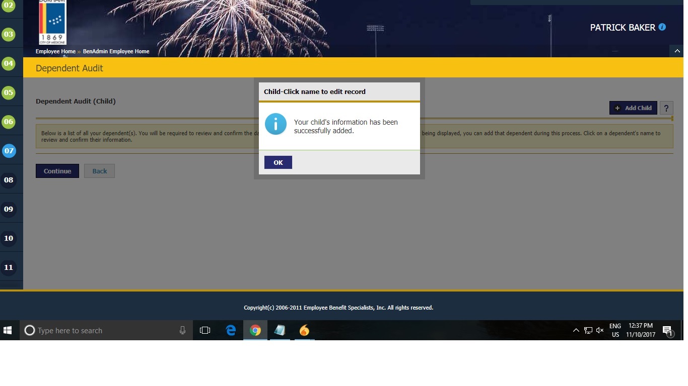 [WT-11880] Valiant - Duplicate Dependent Child Records - Workterra Jira